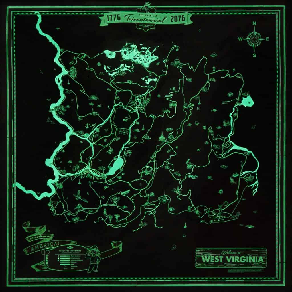 Glow in the dark map - Fallout 76 Mod download