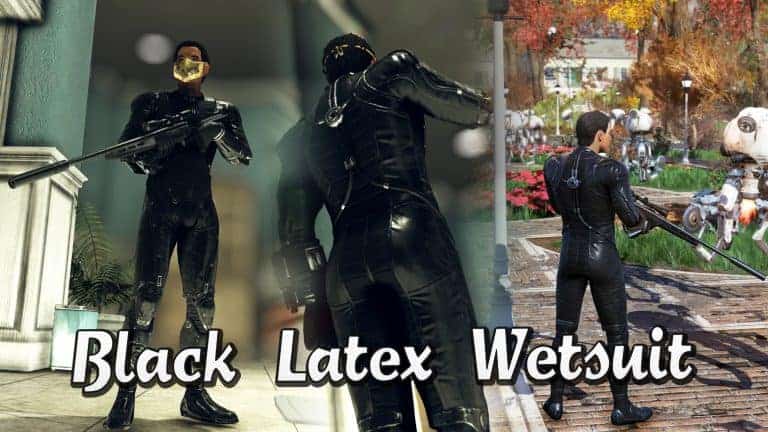 Black Latex Wetsuit - Fallout 76 Mod download