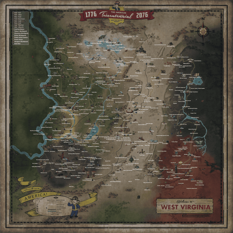 Crafting Map (8K - PA Spawns) - Fallout 76 Mod download