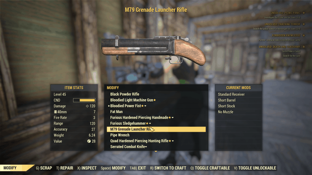 Workbench Repair Fix - Fallout 76 Mod download