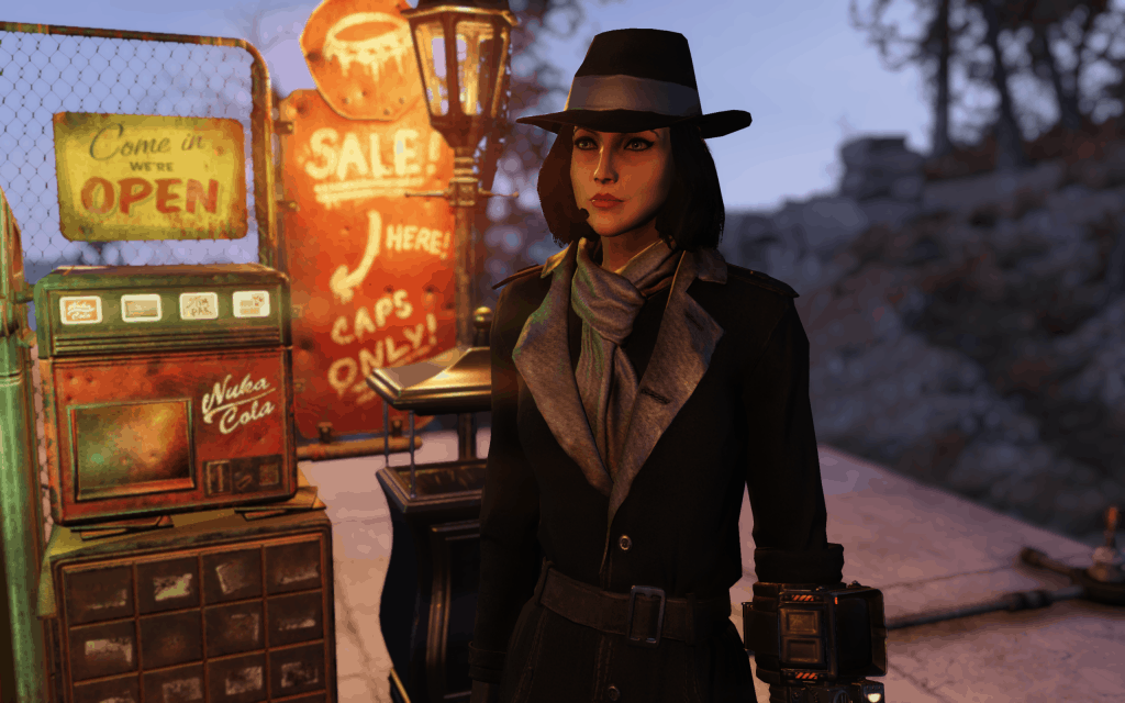 Dark Clean Silver Shroud Outfit (4K) - Fallout 76 Mod download