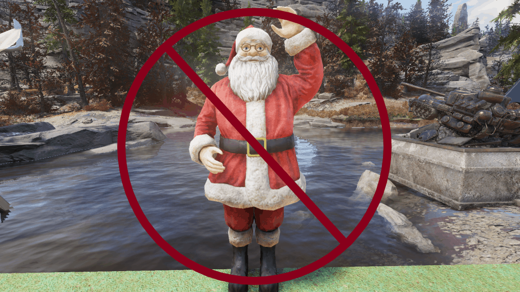 Mute Santa - Fallout 76 Mod download