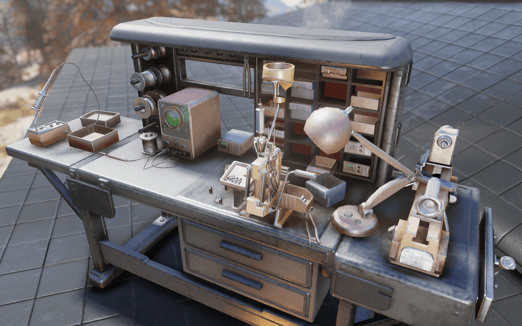 Grey Metal Tinker's workbench - Fallout 76 Mod download