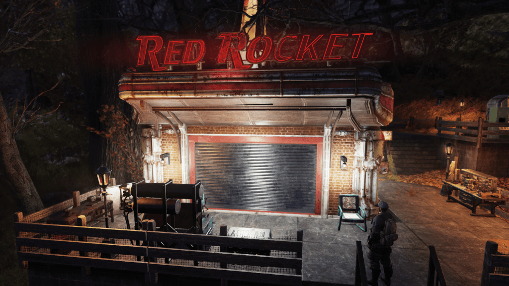 Red Rocket PreFab Garage Door - No Logo - Fallout 76 Mod download