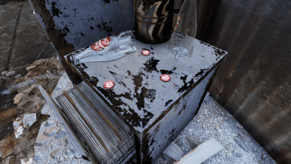 Bottle Caps and Caps Stash - Glowing Parts - Fallout 76 Mod download