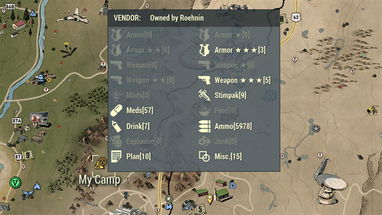 Full Camp Vendor Info - Fallout 76 Mod download