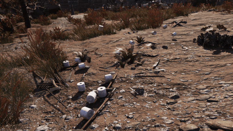 Ash and goo piles to toilet paper - Fallout 76 Mod download
