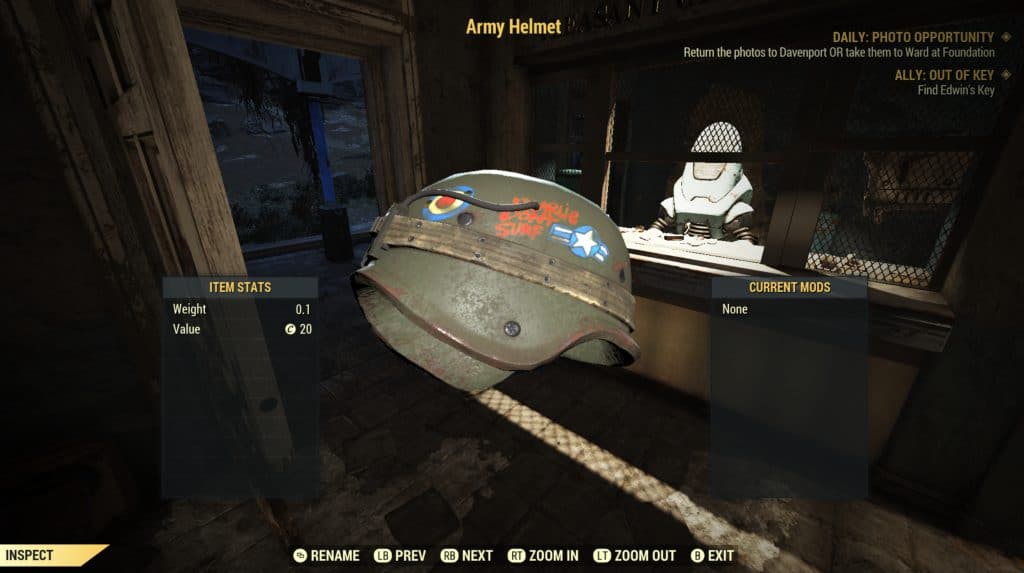 Custom Raider Goon Re-texture and Tank Girl Army Helmet - Fallout 76 ...