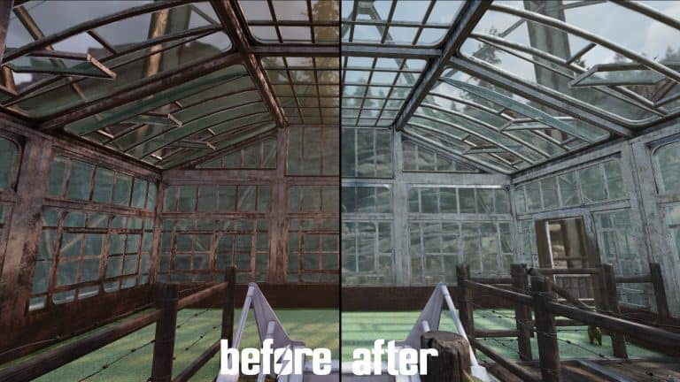 Rustic Greenhouse - Clean Metal and Clear Glass - Fallout 76 Mod download