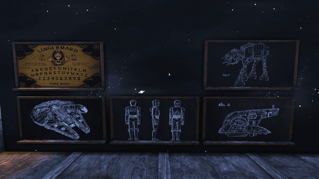Star Wars blueprint chalk board retexture - Fallout 76 Mod download