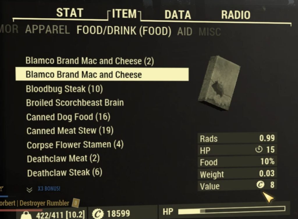 Better inventory (Actual for Gone Fishing) v1.0 - Fallout 76 Mod download